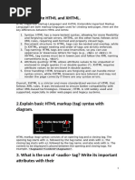 Lecture 7 WT | PDF | Html Element | Computing