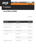 PMO Officers Directory and Contacts | PDF | Government | Government Of ...