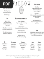 Fallow Restaurant Menu Overview | PDF | Sauce | Pickling