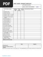 First Aid Kit Inspection Checklist Guide | PDF