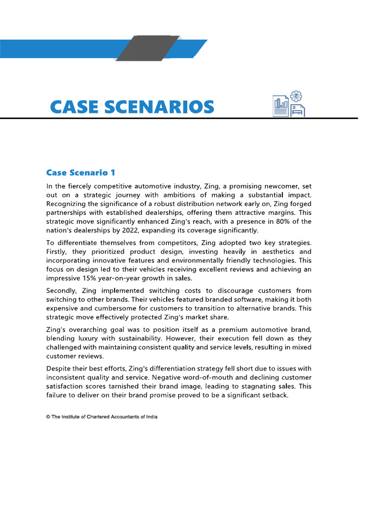 Integrated Case Scenarios | PDF