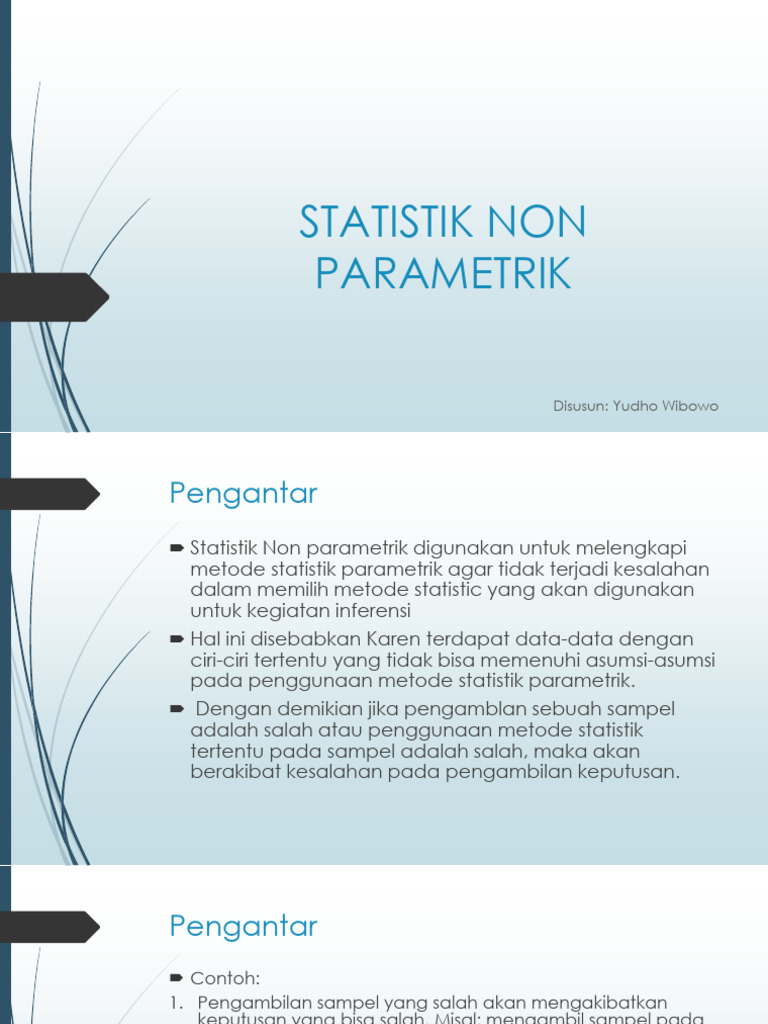 Metode Statistika Non Parametrik | PDF