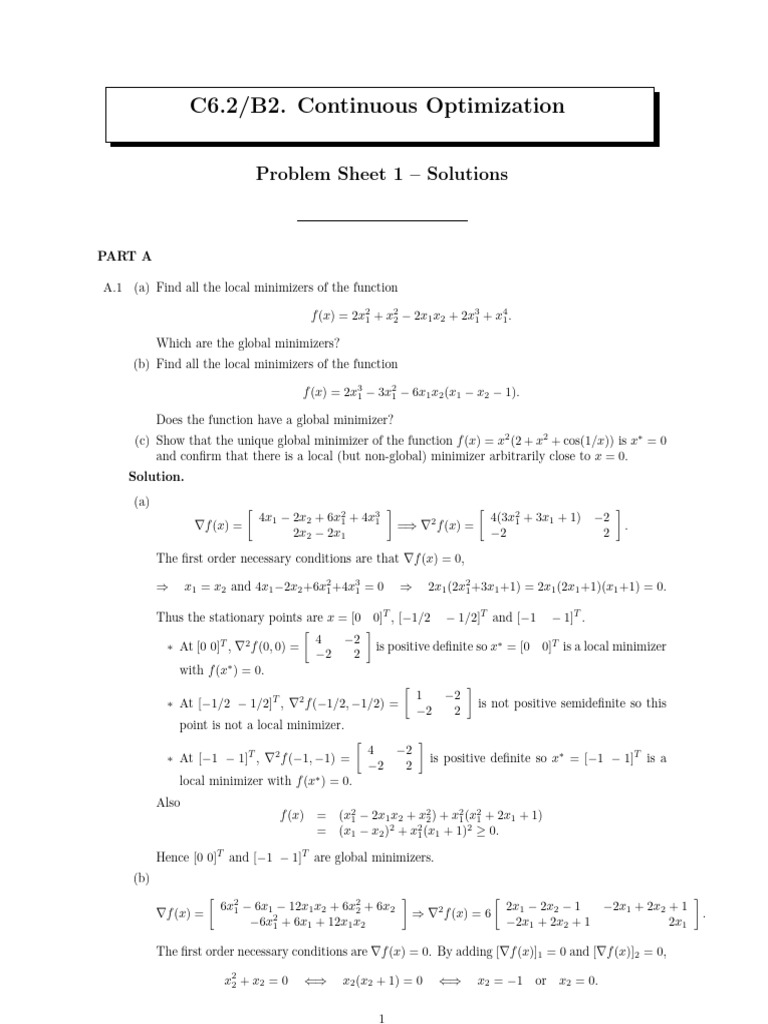 C62 Sheet 1 2024 SolutionsPartsAC | PDF | Interpolation | Inequality (Mathematics)