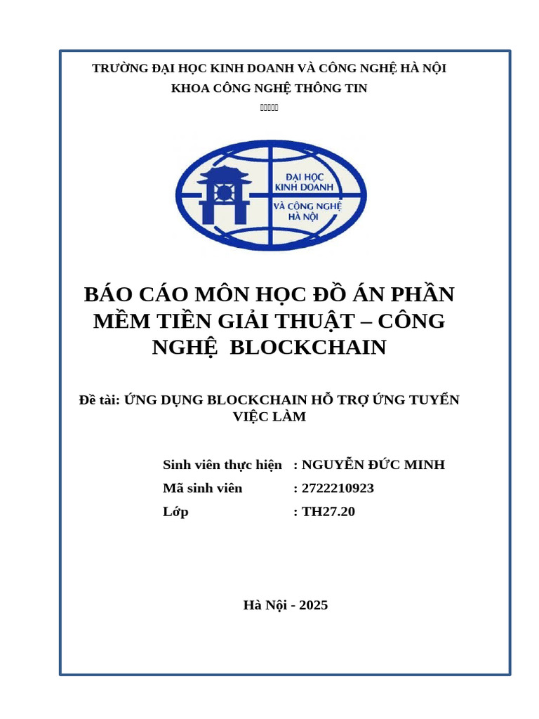 Do An Block Chain | PDF