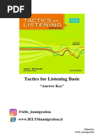 Tactics For Listening Basic: "Answer Key" | PDF | Finance & Money ...