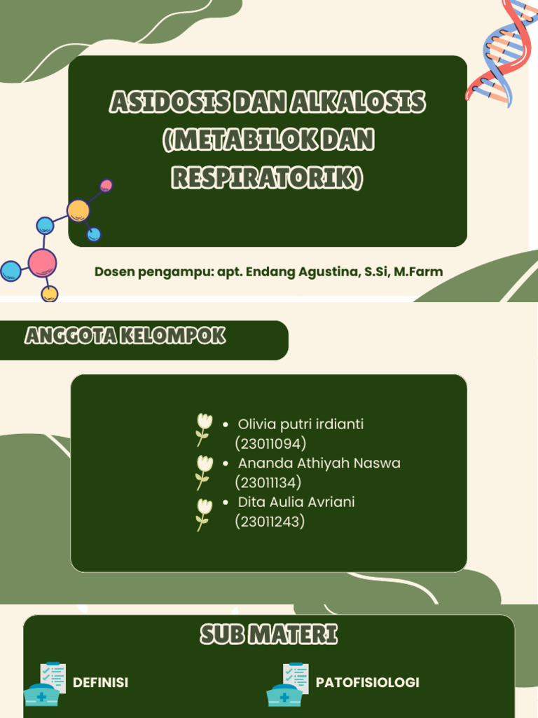 Kelompok 19 - Alkalosis Dan Asidosis-Patofisiologi | PDF