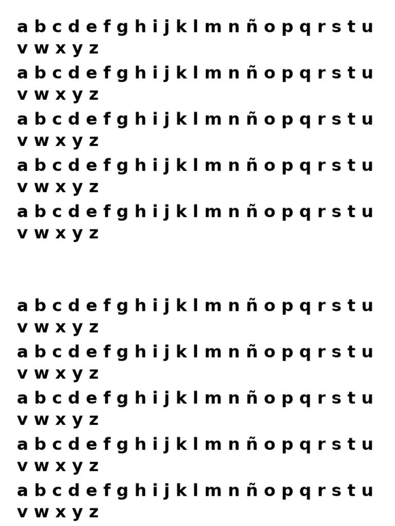 Letras Minúsculas | PDF