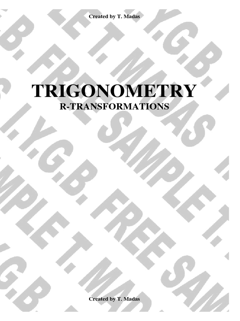 Trigonometry R Transformations | PDF | Trigonometry