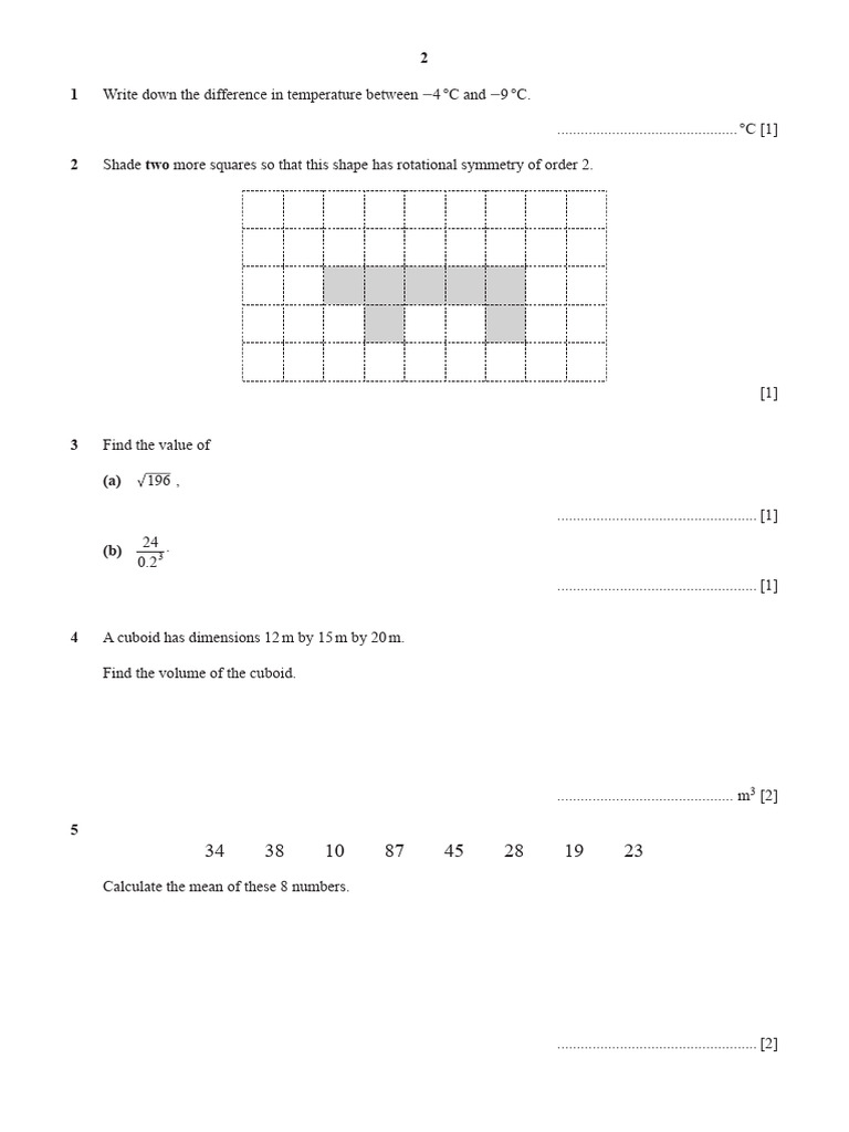 Revision Checkpoint Maths Paper | PDF | Geometry | Euclidean Geometry