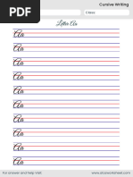 CURSIVE WRITING Grade 3 | PDF