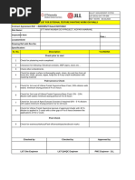 Post Pour Inspection Checklist | PDF | Concrete | Precast Concrete