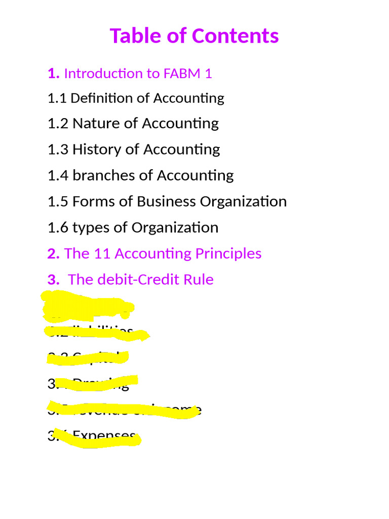 Grade 11 ABM Accounting Notes | PDF
