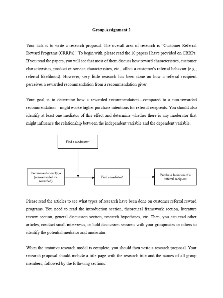 Group Assignment 2 - Instructions | PDF | Statistics | Methodology
