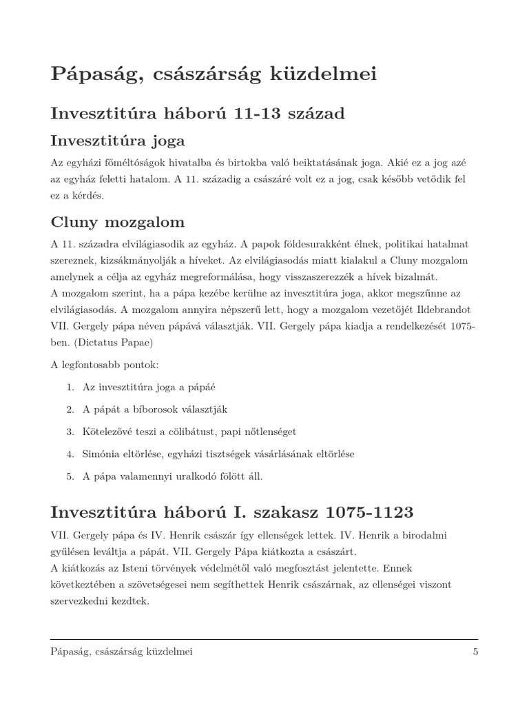 Az Érett Középkor | PDF