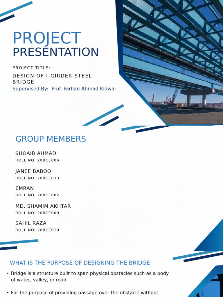 I-Girder Steel Bridge Design Project | PDF | Reinforced Concrete | Bridge