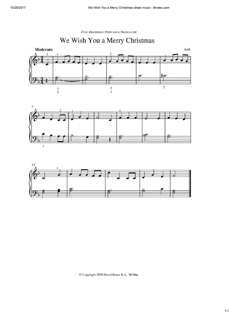 We Wish You A Merry Christmas | PDF