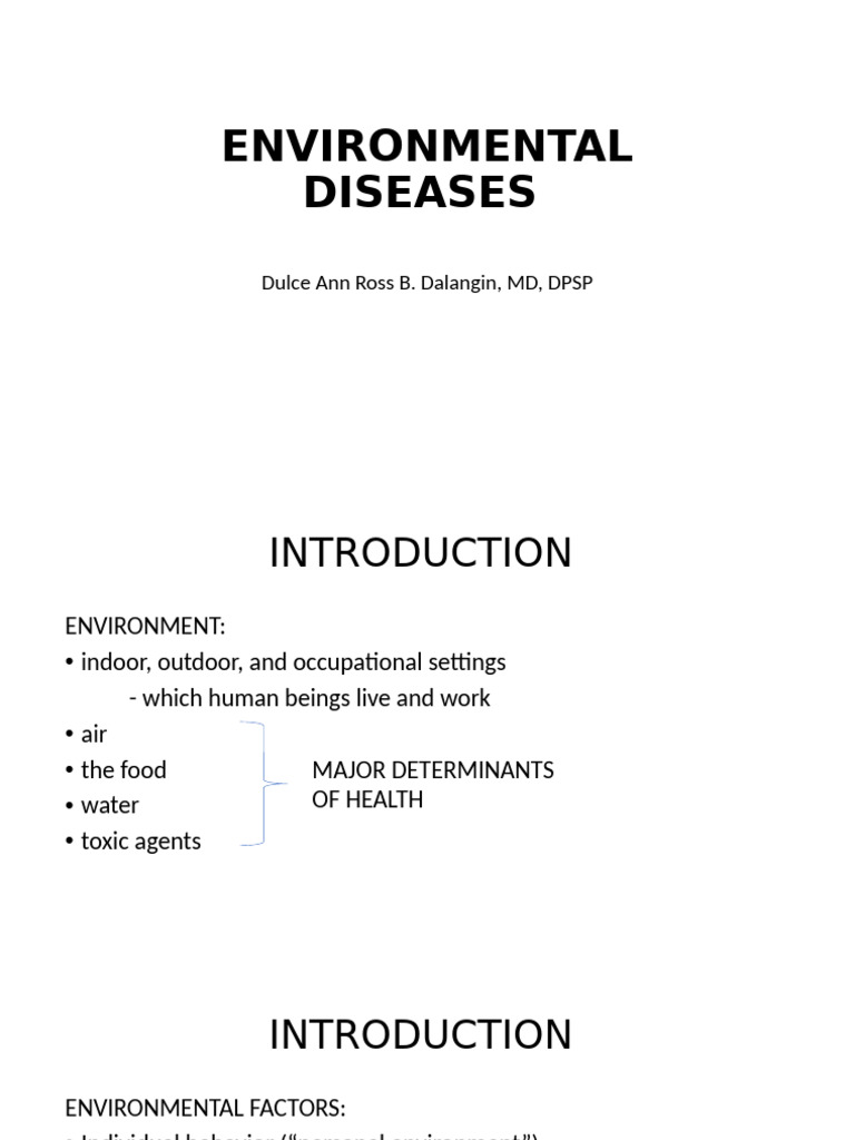 Air Pollution and Environmental Diseases | PDF | Air Pollution | Radiation