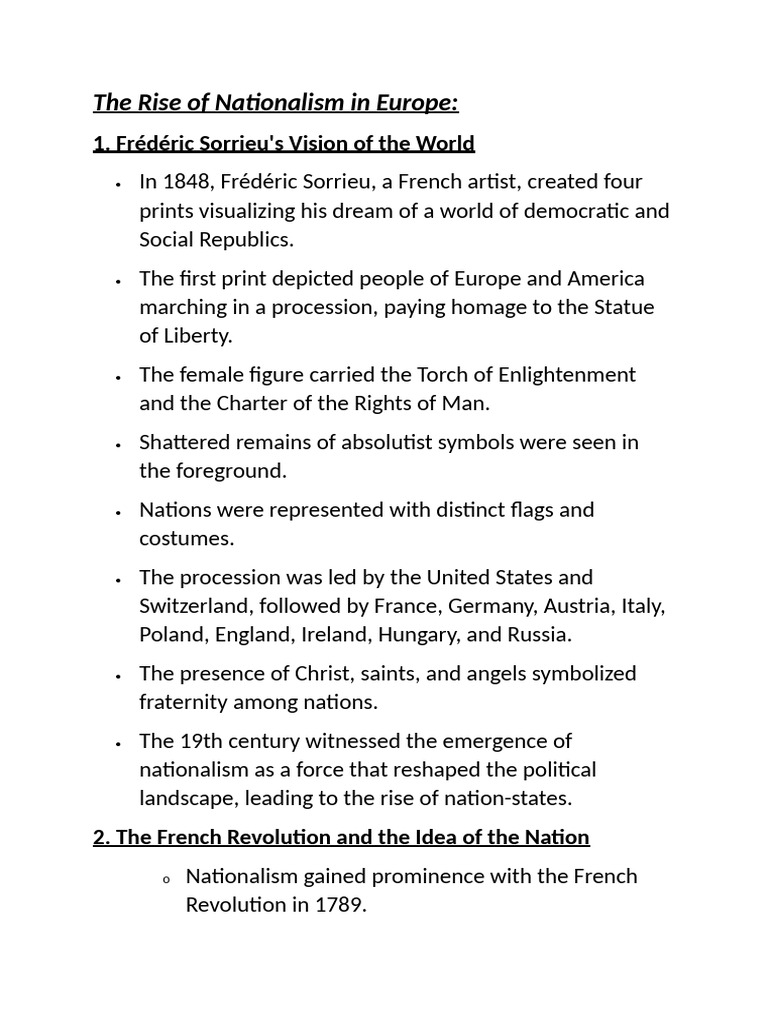 The Rise of Nationalism in Europe | PDF | Nationalism | Italy