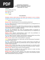 Script For Christmas Party Dpes | PDF