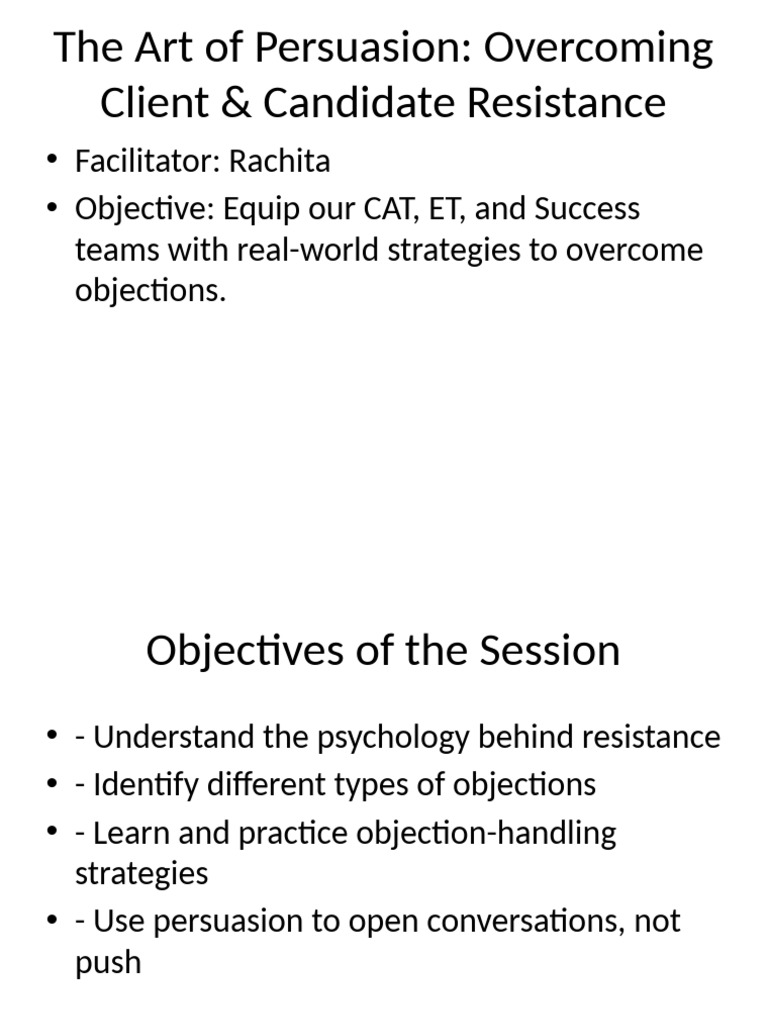 The Art of Persuasion Training | PDF | Cognitive Science | Human ...