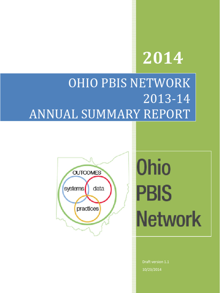 PBIS Annual Report 2013 14 Final | PDF | Mental Health