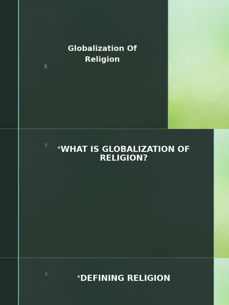 Globalization of Religion 2 | PDF | Religious Denomination | Religious ...