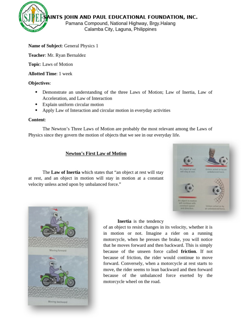 Understanding Newton's Laws of Motion | PDF | Force | Weight