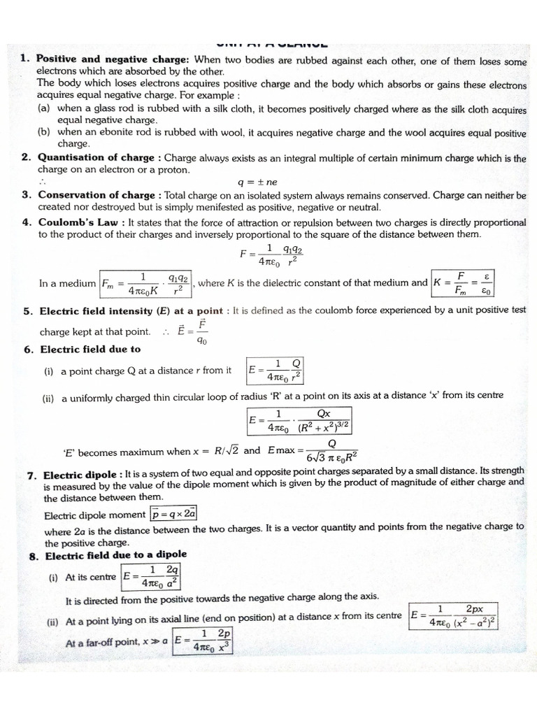 Electrostatics 1 | PDF