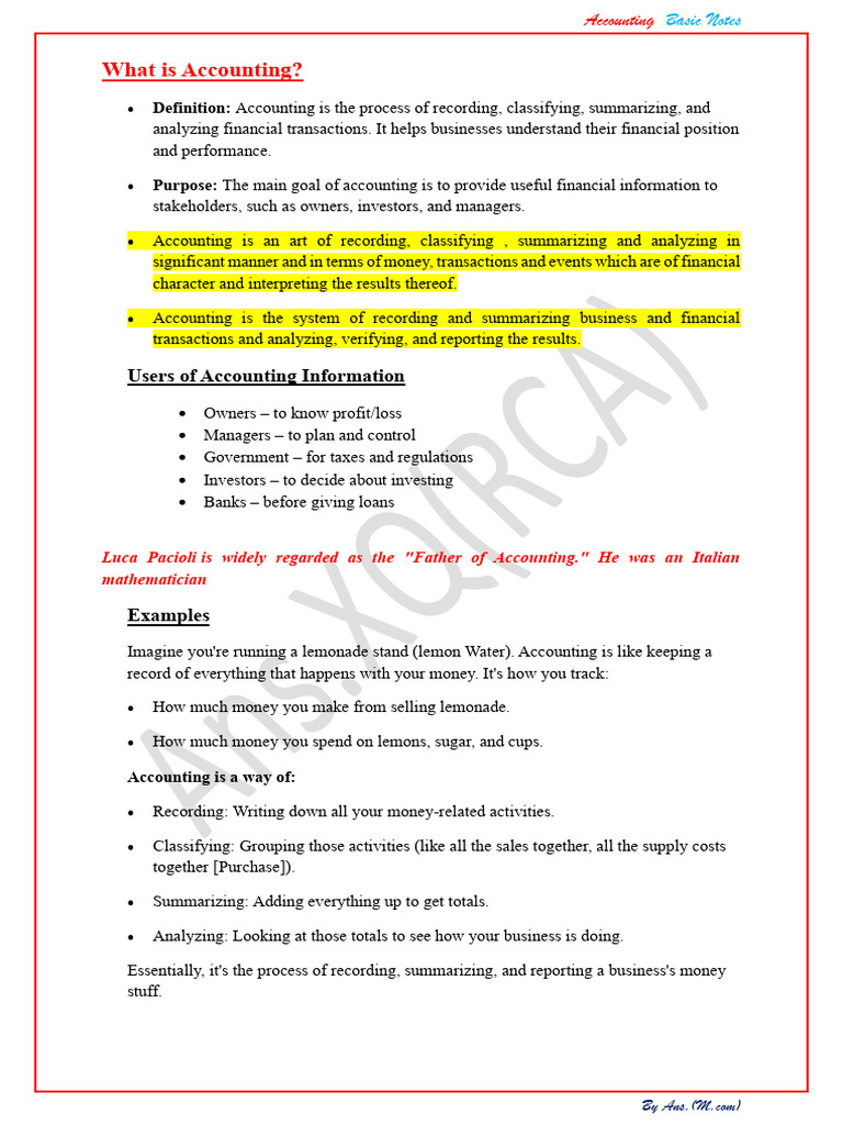Essential Accounting Concepts Explained | PDF | Debits And Credits | Money