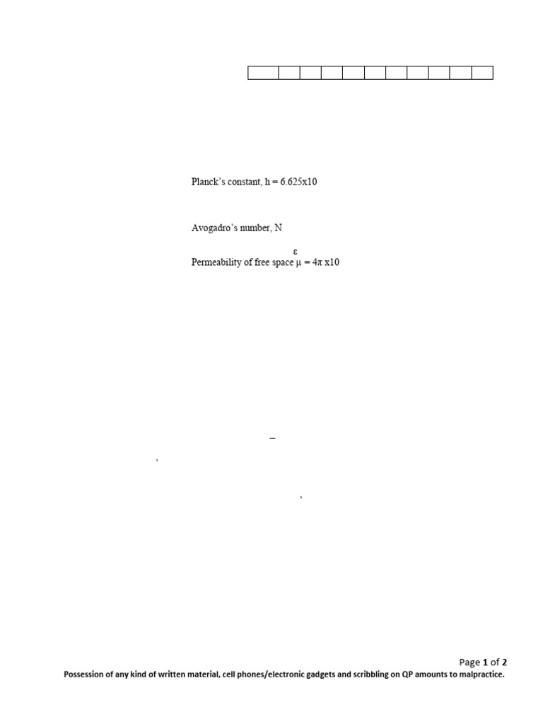 Engg. Physics Model Question Paper. | PDF | Laser | Optical Fiber