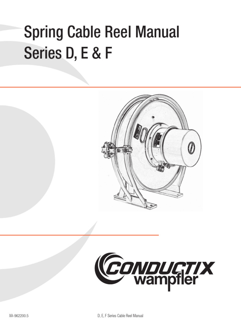 D, E, F Series Cable Reel Guide | PDF | Legal Liability | Electrical ...