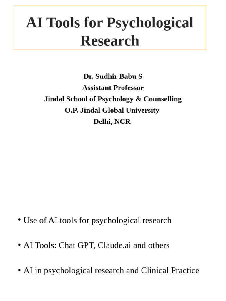 5.1. AI in Psychology Research | PDF | Mental Health | Artificial ...