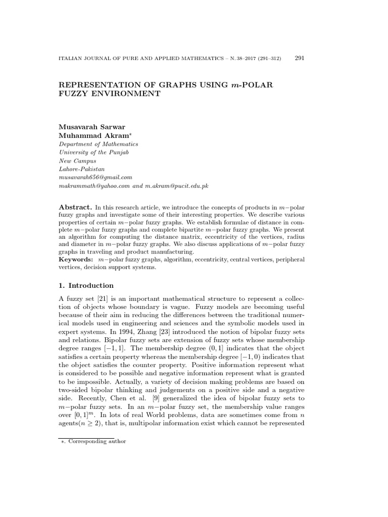 28-Akram-Sarwar M Polar Graph Representations | PDF | Fuzzy Logic | Mathematical Relations