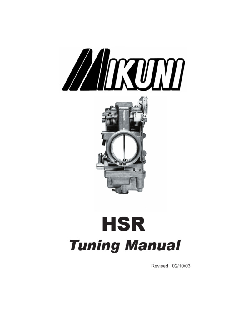 Mikuni HSR42 Tuning Guide | PDF | Carburetor | Throttle