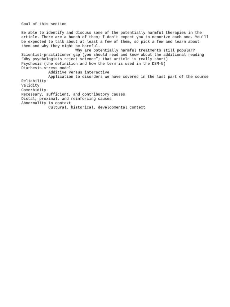 Section Goal of Course | PDF