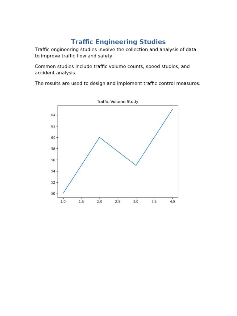 Traffic Engineering Studies | PDF