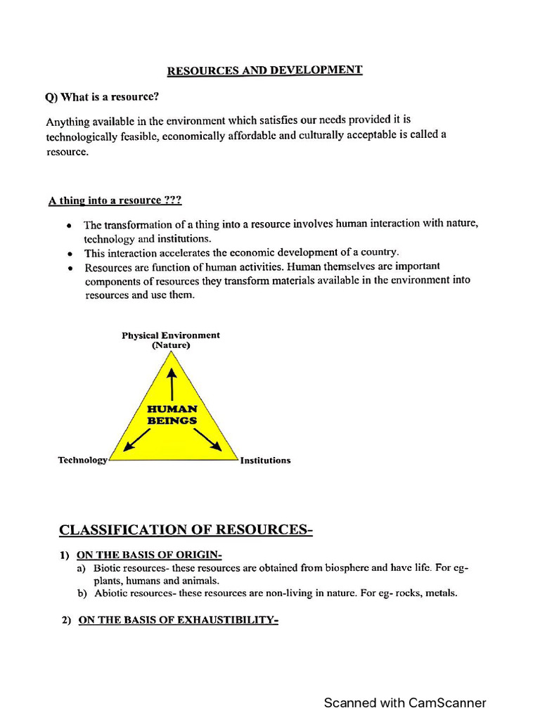 Grade - 10 Notes Ch-1 Final Geography | PDF