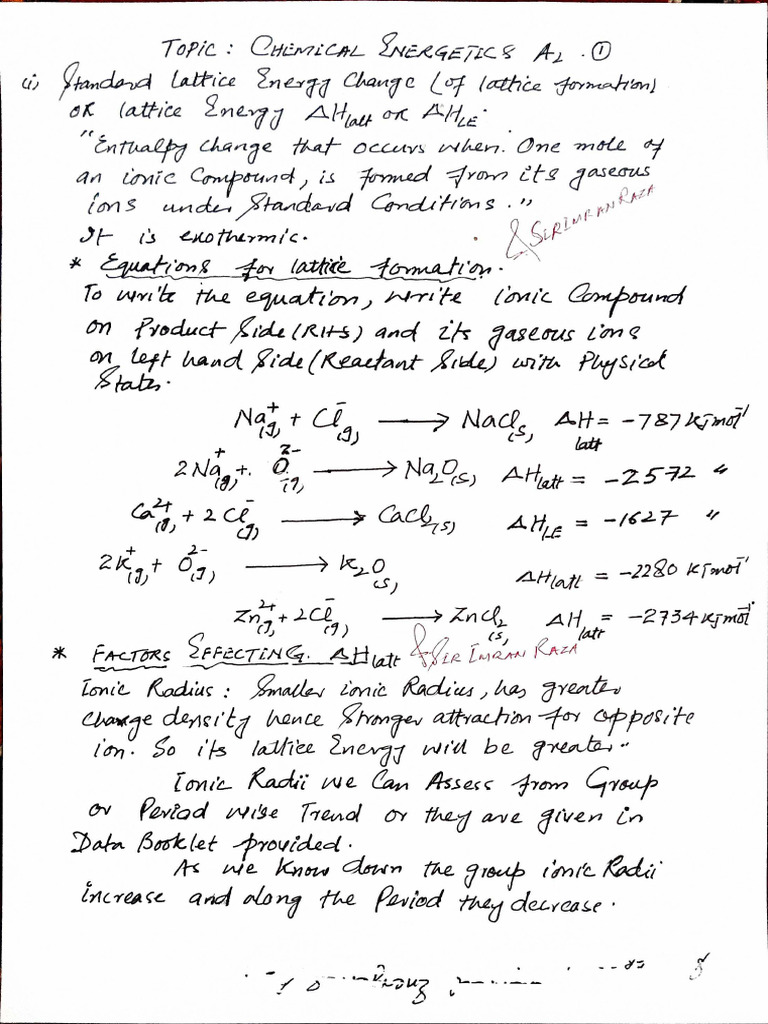 Chemical Energetics A2 | PDF