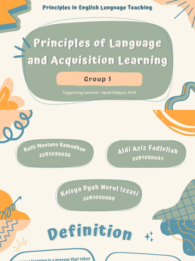 Language Learning Principles Explained | PDF | Second Language ...