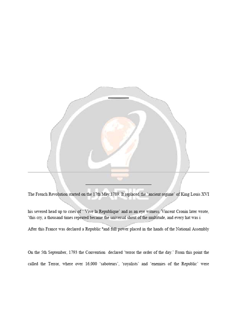 French Revolution Causes and Effects Ijariie13375 | PDF | French ...