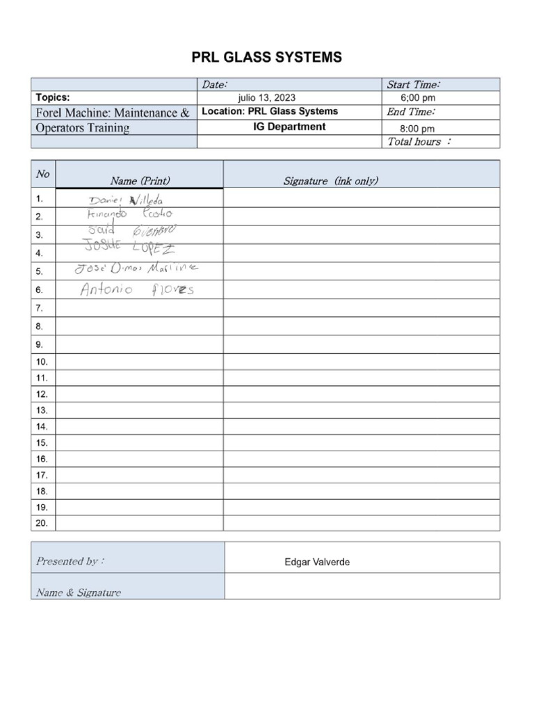 Training Sample | PDF