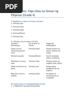 Mga Likas Na Yaman | PDF