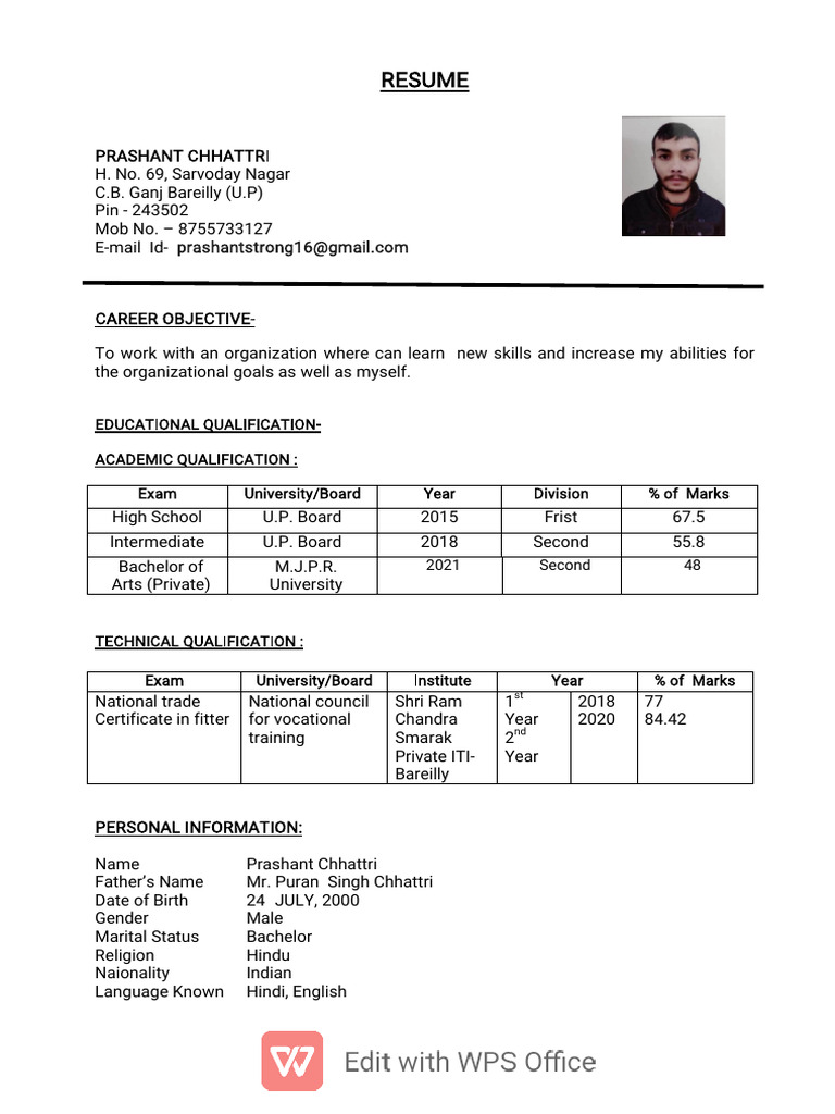 Prashant Resume | PDF
