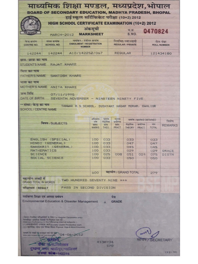 10th Class | PDF