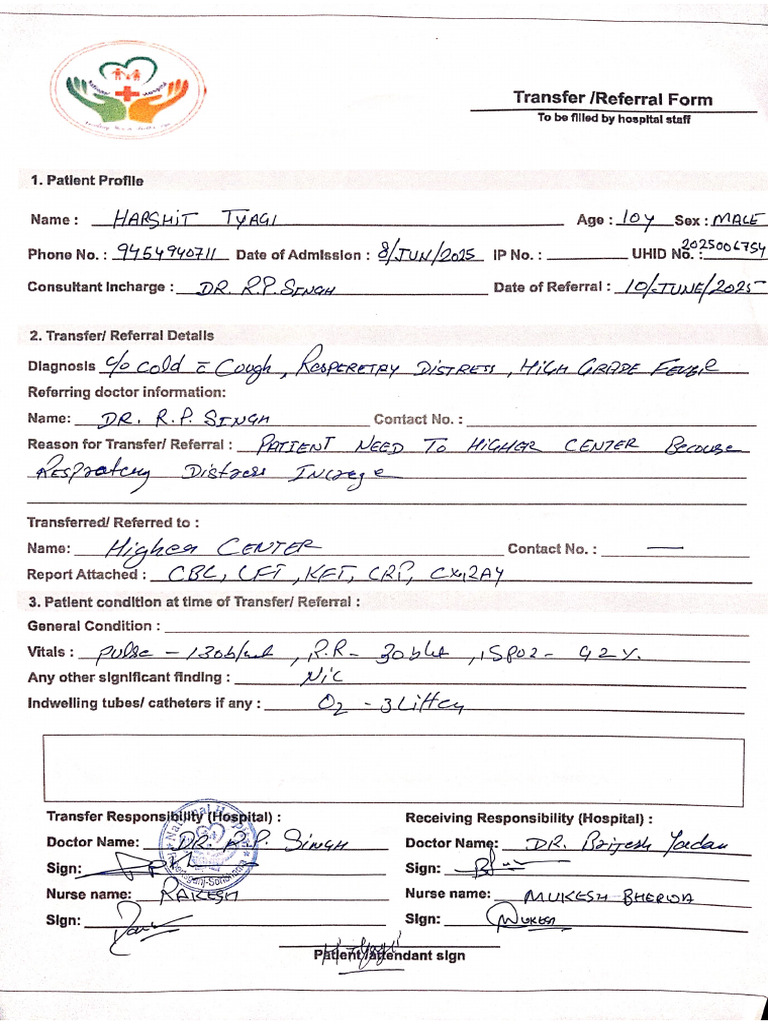 Transfer Referral Consent | PDF