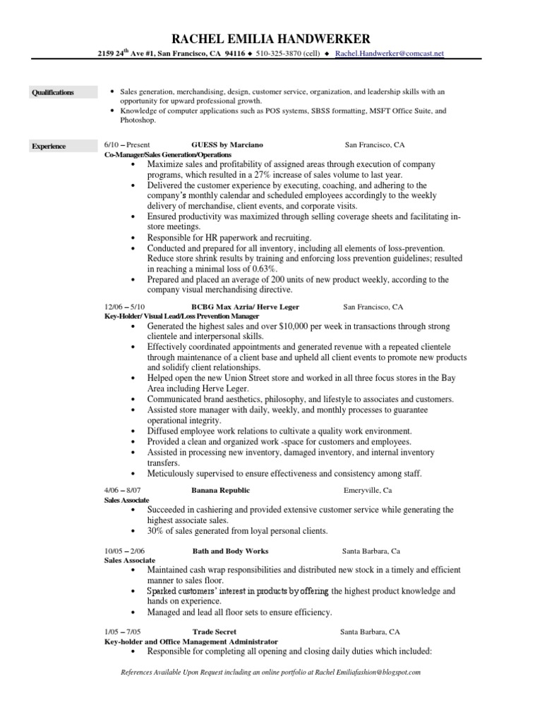 Rachel H 2012 Resume-9 | PDF