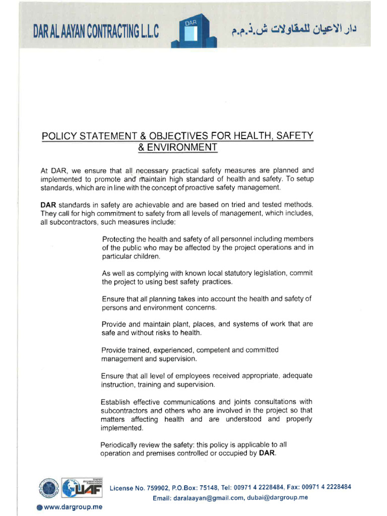 Hse Policy | PDF