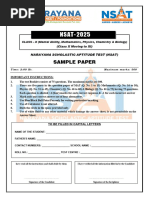 Class 10 Pwnsat Exam Question Paper | PDF | Optics | Refractive Index