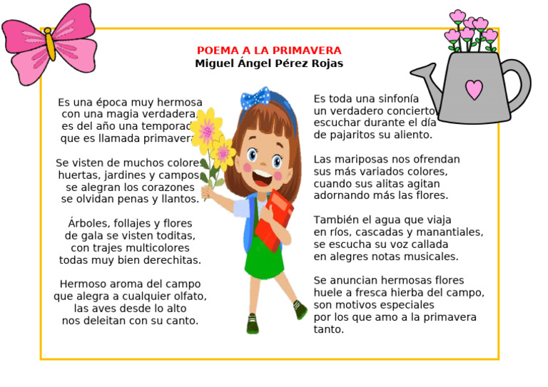Poema Infantil sobre la Primavera | PDF