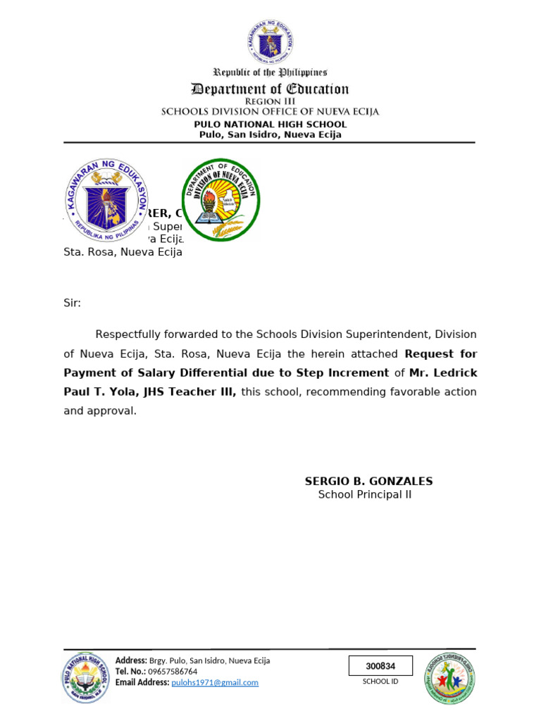 School Official Letterhead Autosaved 1 | PDF | Internet